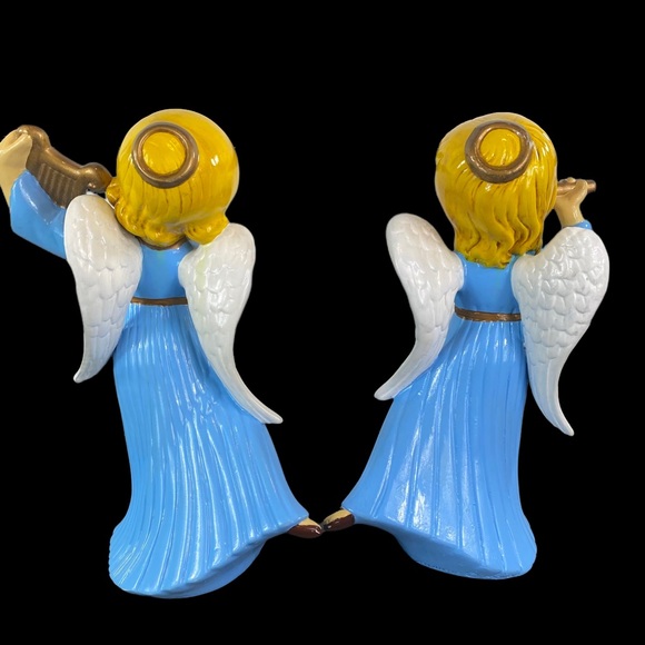 atlantic mold | Holiday | Vintage Atlantic Mold Ceramic Set Of 2 Angels ...